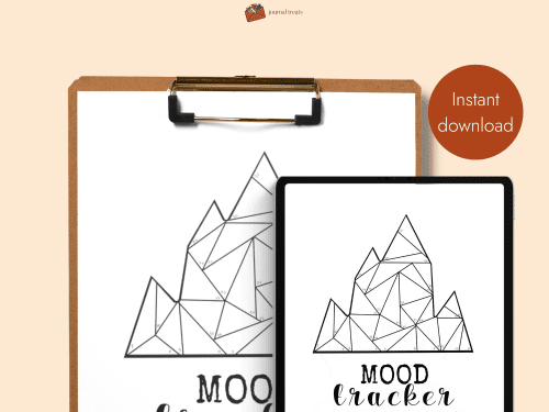Printable Circle Mood Tracker - Journal Treats