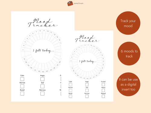 Printable Circle Mood Tracker - Journal Treats