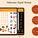 Halloween Digital Stickers - Journal Treats